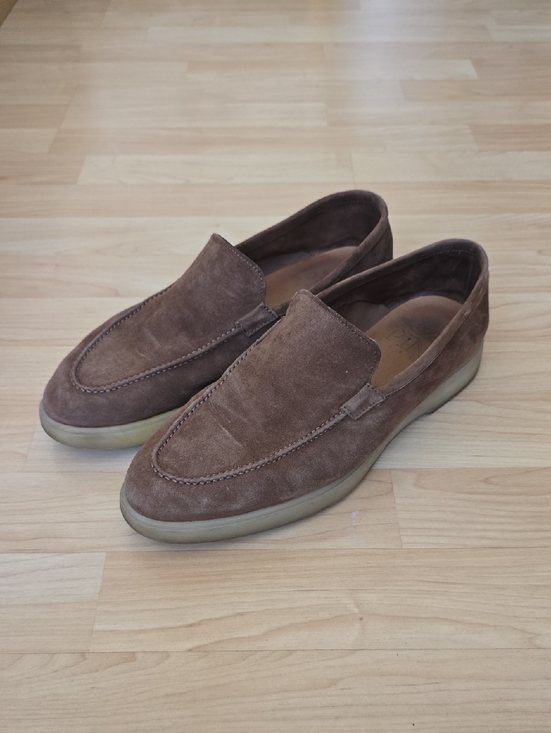 pini prama | Shoes | Pini Parma Brown Leather Suede Slipon Loafers Made ...